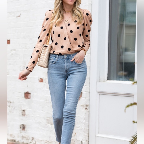 AFRM | Tops | Afrm Polka Dot Bodysuit | Poshmark